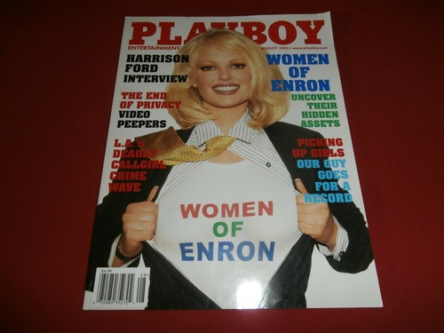 PLAYBOY Men's Entertainment Magazine (Aug 2002) WOMEN OF ENRON ...