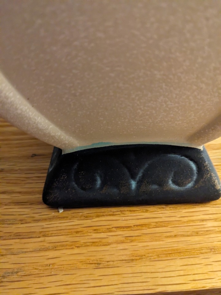 Vtg Studio Art Pottery Vase 9" Tall Square Design | eBay