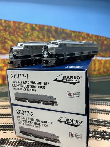 HO Scale Rapido E8A HEP Illinois Central Executive Units w/ IC ...