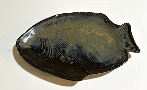 Marilyn Stover Pottery platter Fish Rare Platter Signed Art Dish | eBay