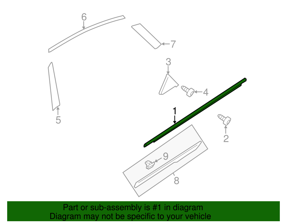 Genuine Hyundai Door Window Belt Weatherstrip 83220-3S000 | eBay