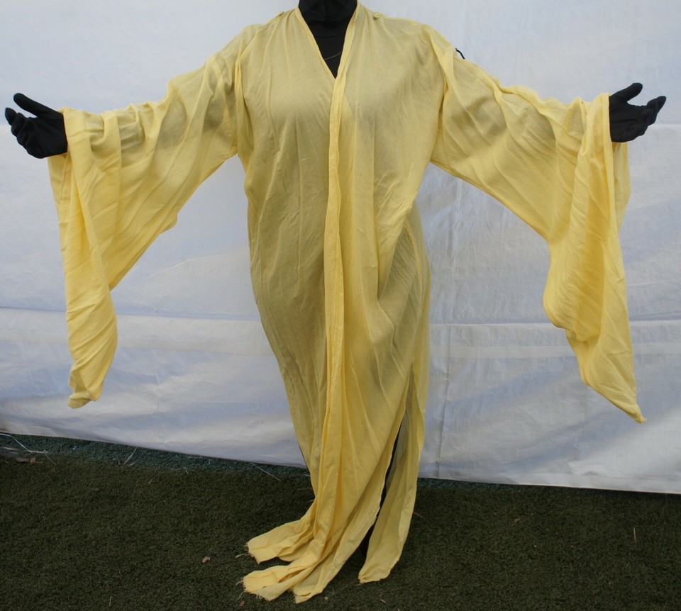 Medieval Occult Sheer Ritual Robe Halloween Witch Larp pagan Martial ...