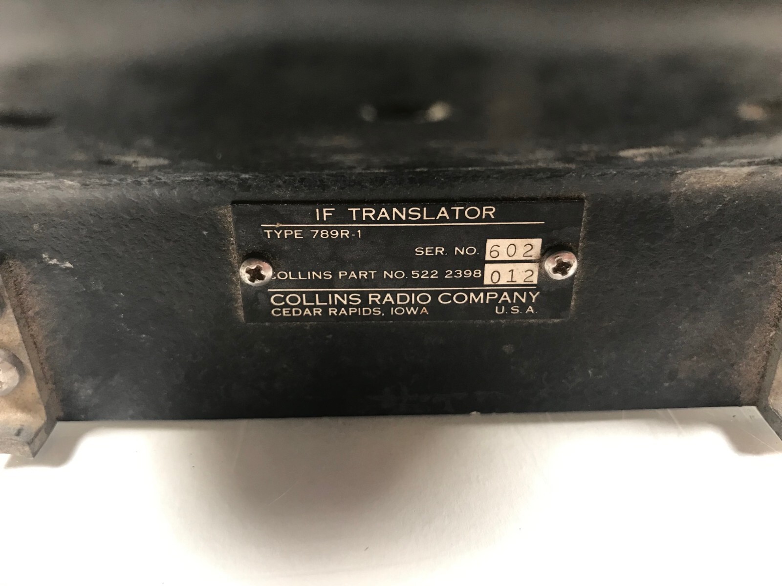 Collins+51S-1+Communications+Receiver+Weighted+PTO+Knob+Insert+SOLID ...