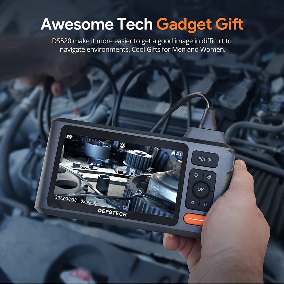 DEPSTECH DS520 Triple Lens Endoscope Borescope Inspection Industrial ...