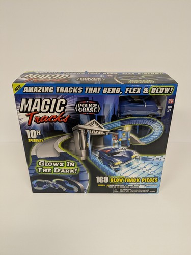Magic Tracks Police Chase Glow In The Dark Police Car Play Set As Seen ...