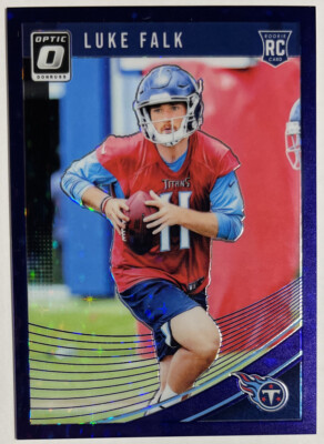 2018 Donruss Optic Rookies Purple 25/25 Luke Falk #132 Rookie Tennessee ...
