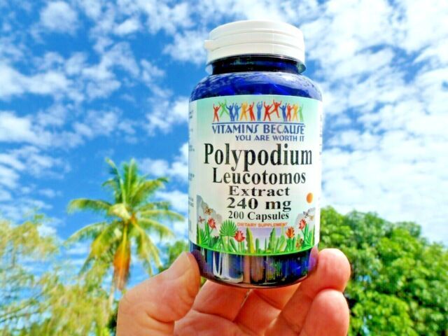 Vitamins Because Polypodium Leucotomos Extract 240mg Capsule - 200 ...