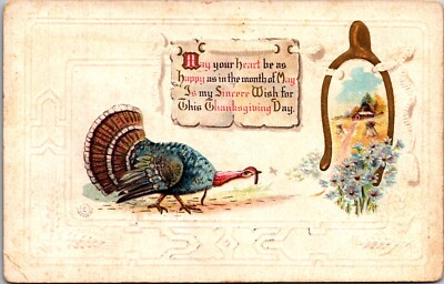 Embossed Thanksgiving VTG Postcard C1912 A10 | eBay