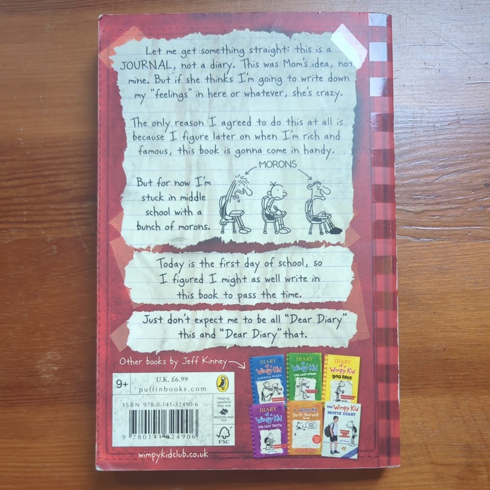 Diary of a Wimpy Kid (Book 1) By Jeff Kinney | eBay