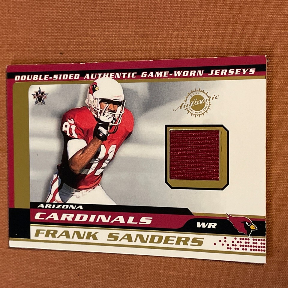 Rob Moore/Frank Saunders 2001 Double Sided Game Worn Jersey Card #2 ...