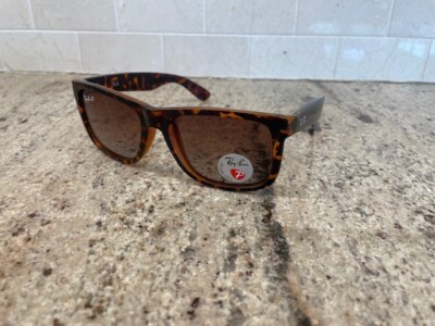 Ray-Ban JUSTIN Polarized Justin Sunglasses - Tortoise Shell / Brown | eBay