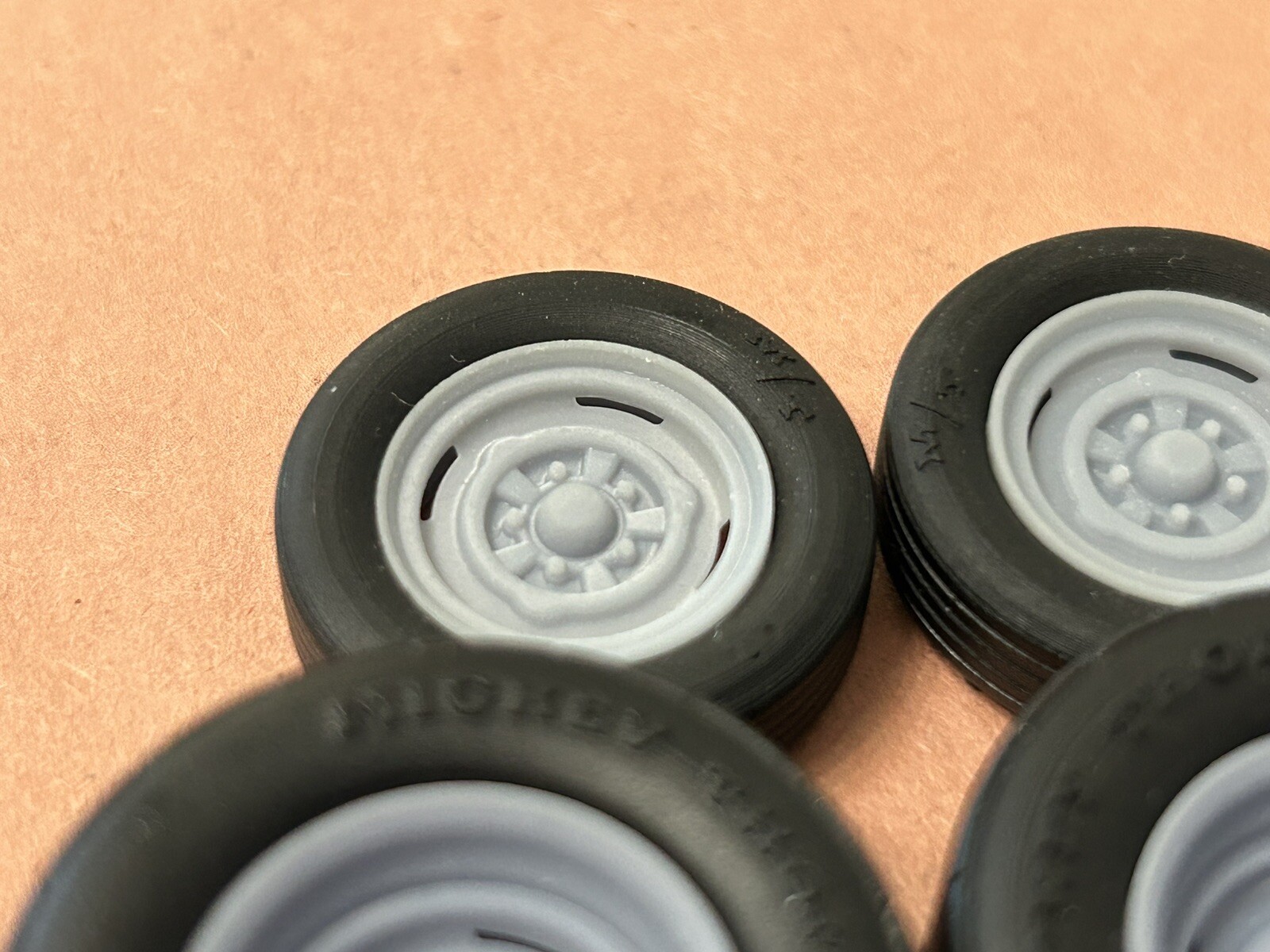 1/24 Scale:17/15-inch “Steelie” Wheels W/Drag Slicks | eBay