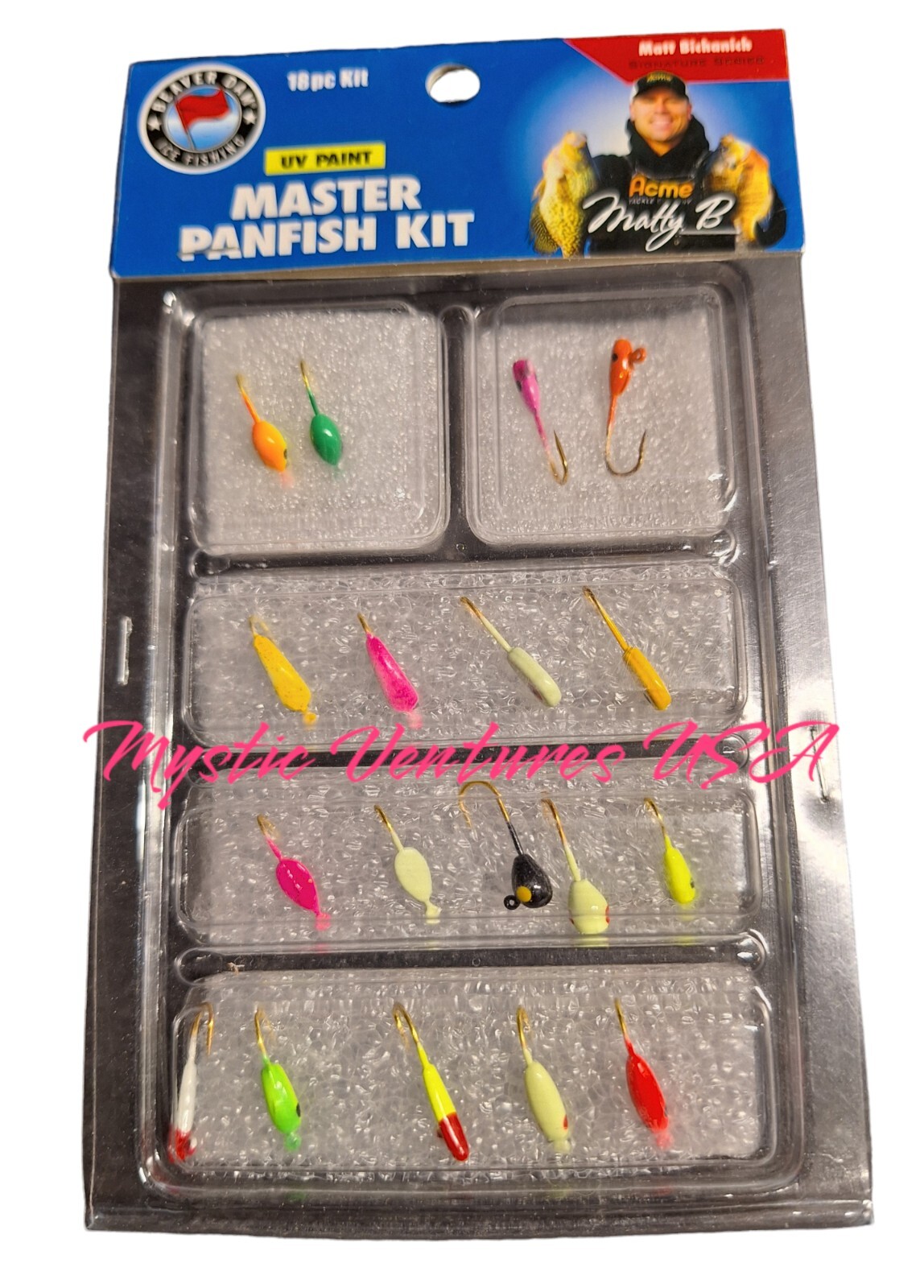 18PC ICE MASTER PANFISH KIT UV PAINT! - BEAVER DAM FREE SHIP | eBay