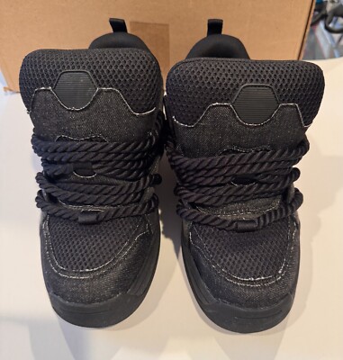 Zara Rope Skate Trainers, US Size 9, EUR Size 42, Black/Gray NEW | eBay