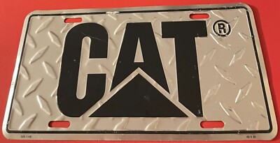 CAT Caterpillar Booster License Plate Diesel Power Heavy Equipment ...