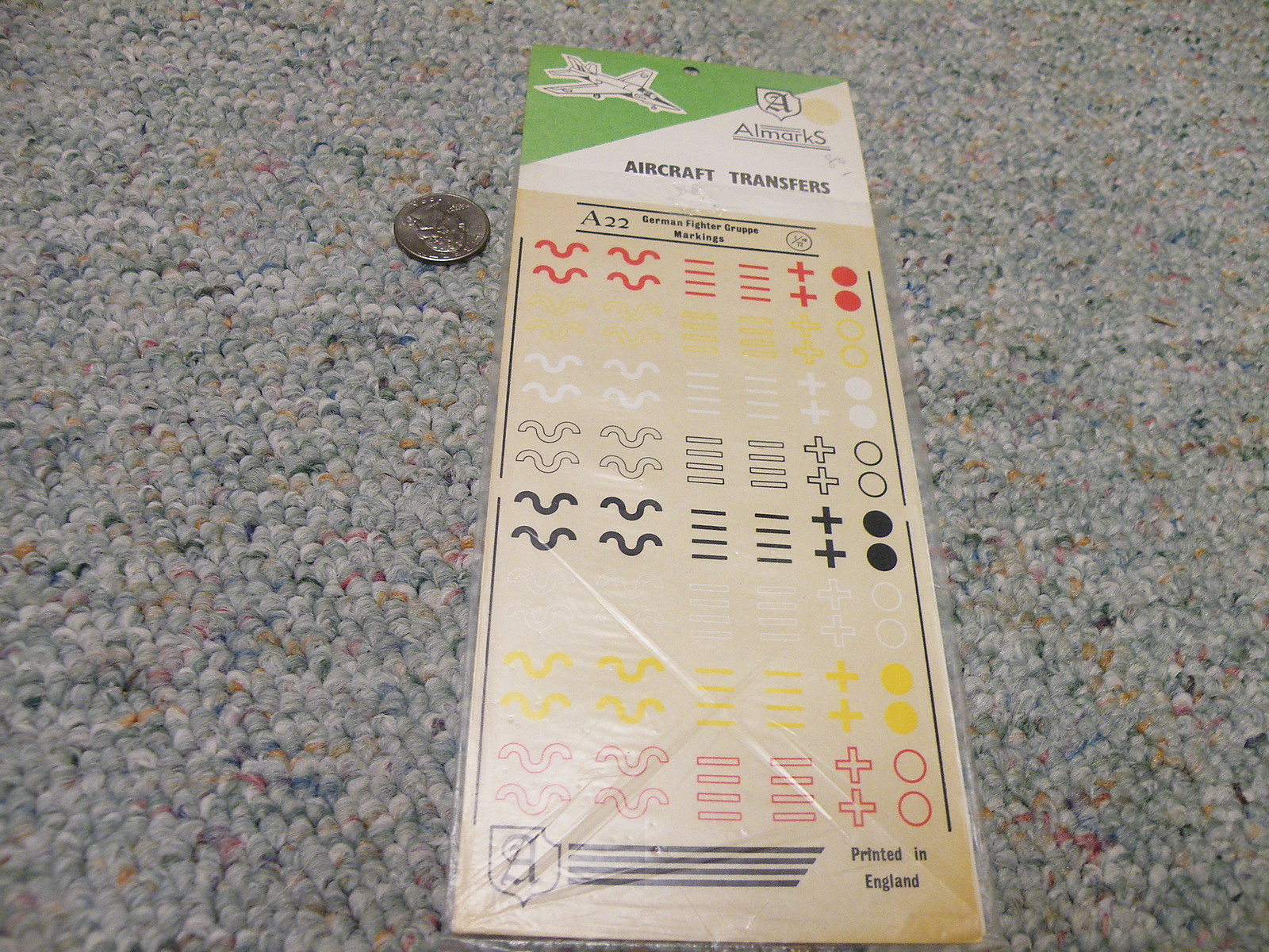 Almarks Almark decals 1/72 Set# A22 German Fighter Group Markings H77 ...