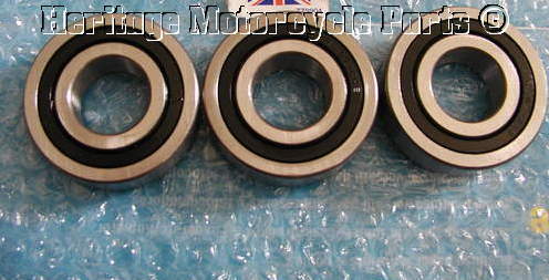 3 WHEEL BEARINGS BSA B25 C25 B31 B32 B33/34 B44 A7 A10 A65 QDhub 65 ...