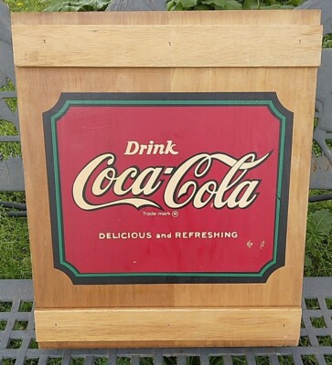 Vintage Coca Cola Wooden Cabinet w/Shelves 9 Slot Curio. (Crate ...