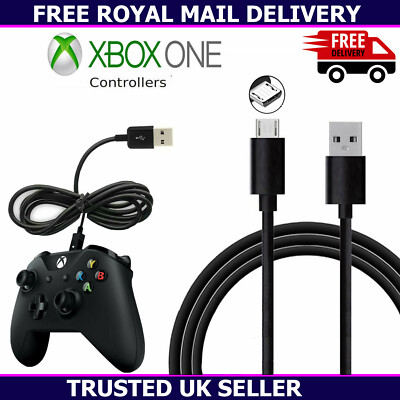 XBOX ONE Charging Cable Black GamePad Controller Charger Lead Micro USB ...