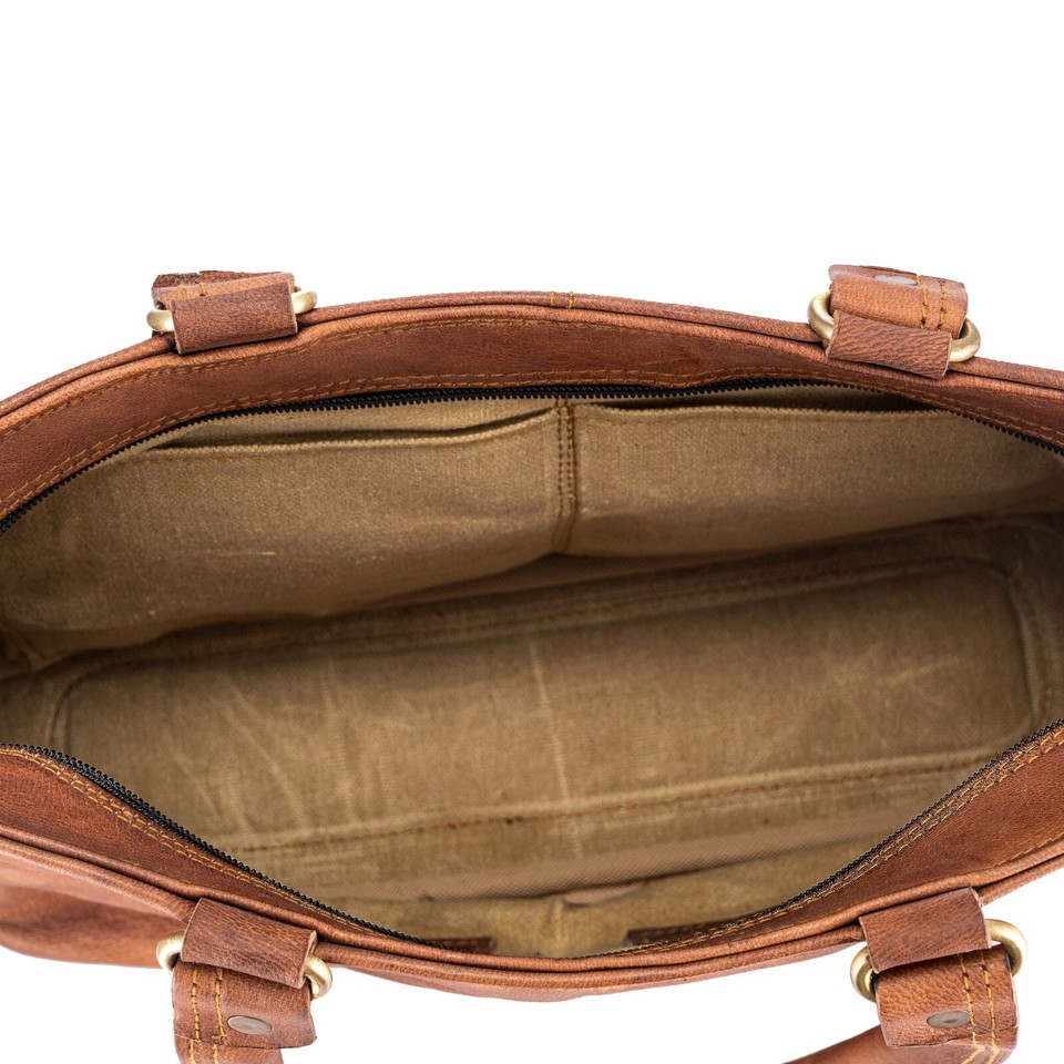 Luxury Vintage Genuine Leather Crossbody Tote Bag Women Brown Shoulder ...