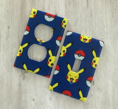 POKEMON PIKACHU Light Switch Covers Outlet Covers * FREE SHIPPING* | eBay