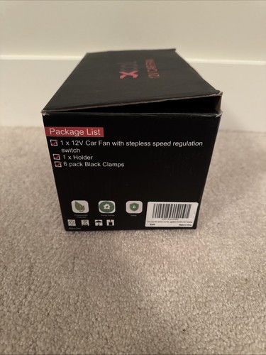 Xool 12v Car Fan For Headrest, Open Box, All Pieces Present | eBay