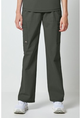 Dickies Scrubs Women Straight Leg Cargo Petite Pant DK274P OLVN Olive ...