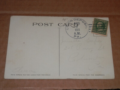 UNION DEPOSIT PA DPO - 1911 POSTCARD - HERSHEY - HUMMELSTOWN - DAUPHIN ...