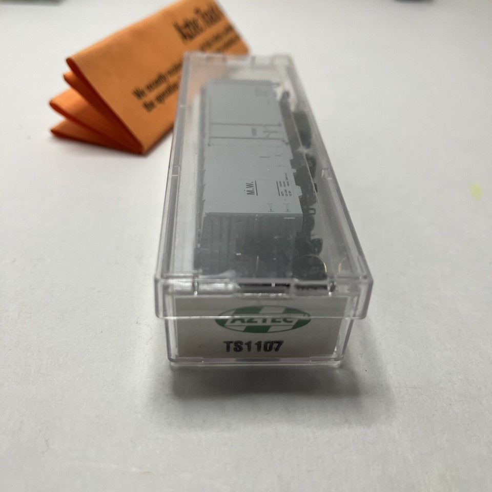 Aztec N Scale Model Gray Track Cleaning Car TS1107 | eBay