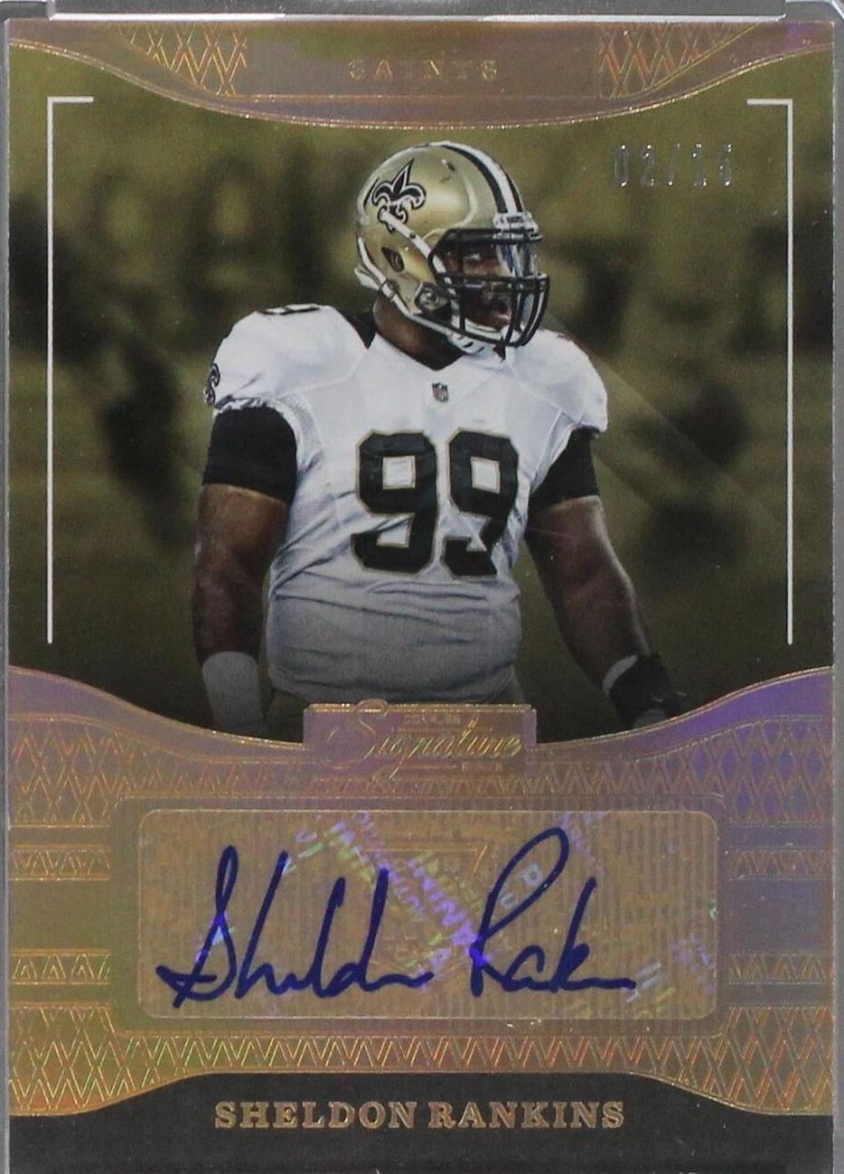 2016 Panini Donruss Signature Series - Rookie Sheldon Rankins #210 Gold ...