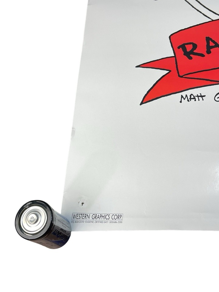 Vintage 1989 Don’t Have A Cow Man Bart Simpson Radical Dude 21”x32 ...