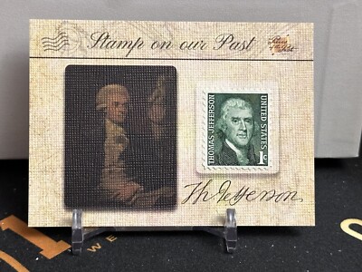 THOMAS JEFFERSON 2017 Pieces of the Past Stamp Relic!! Authentic Stamp ...