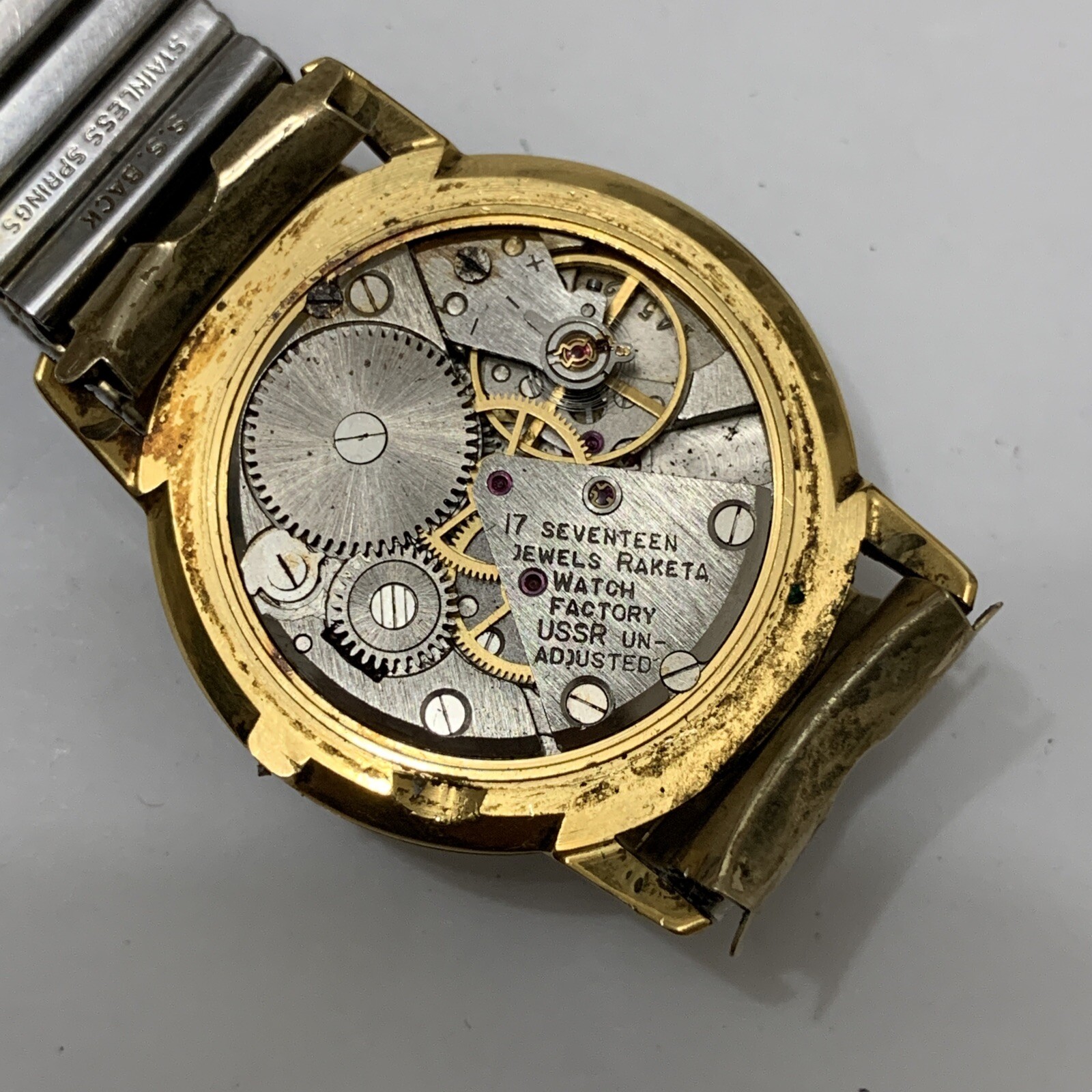 VINTAGE SEKONDA MENS MECHANICAL WATCH 17 JEWELS Raketa Factory USSR ...