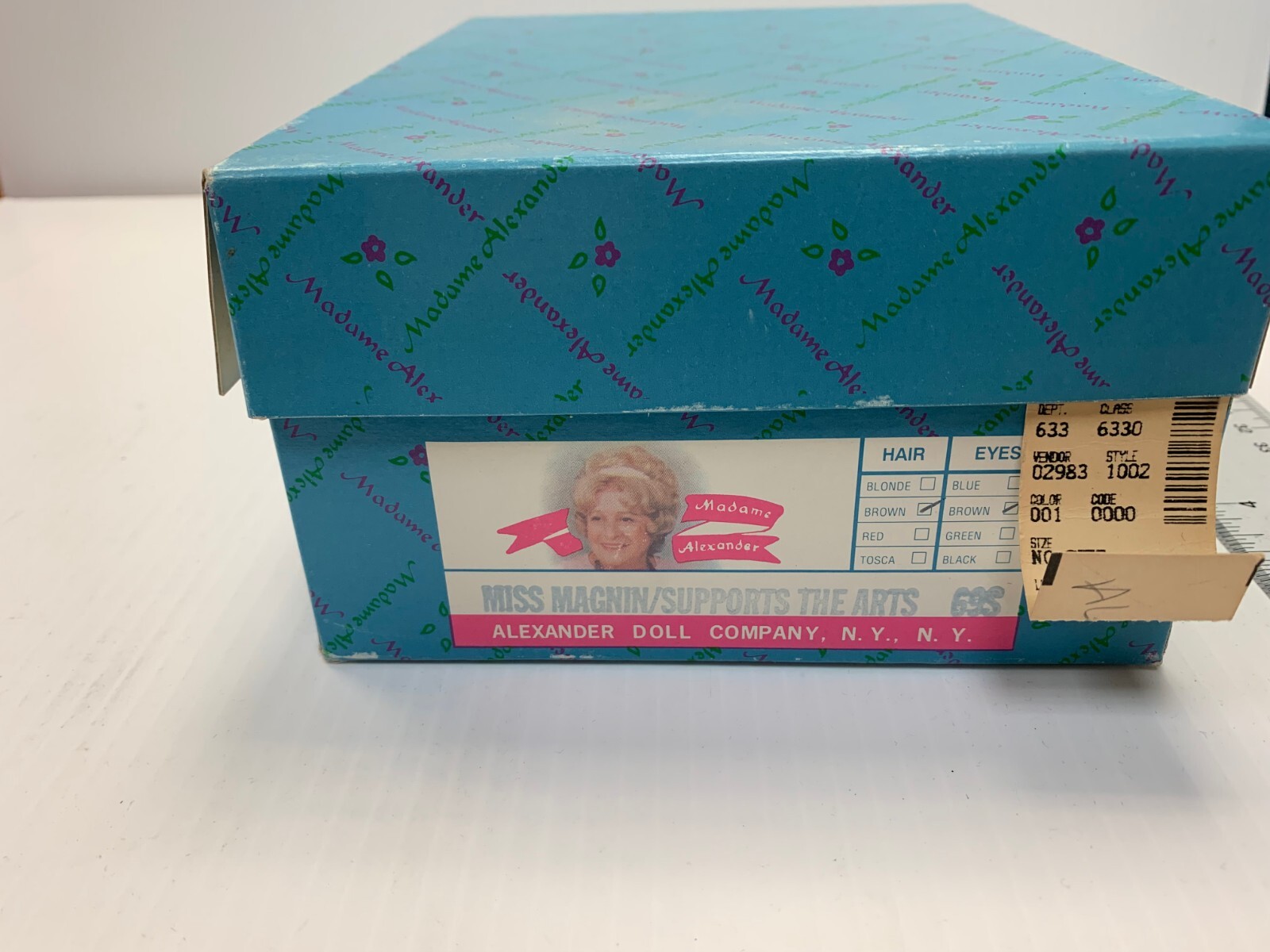 Madame Alexander MISS MAGNIN Supports The Arts Doll # 69S 8" - NIB ...