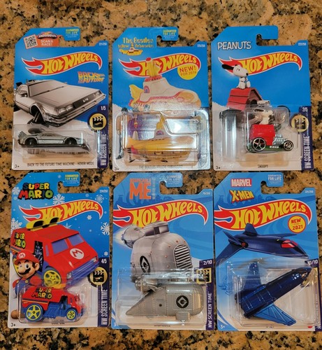 Hot Wheels Screen Time Set of 6!! ( Movies) | eBay