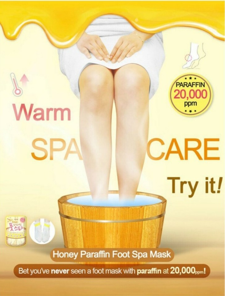 Soflisse Honey Paraffin Foot Spa Mask 10ct/Cuticle/Exfoliation ...