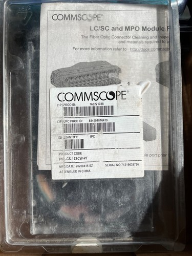 CommScope TeraSPEED Splicing cassette PNL-CS-12SCW-PT. | eBay