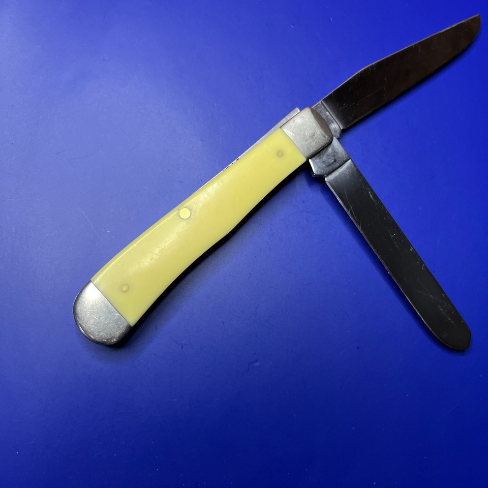 CASE XX USA 3254 SS YELLOW Trapper Knife | eBay