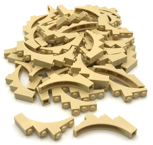 Lego 50 New Tan Arch 1 x 5 x 4 Bricks Tree Limb Castle Arches Pieces | eBay