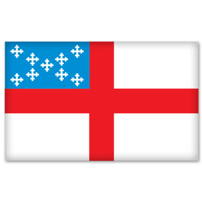 EPISCOPAL CHURCH Flag car bumper sticker decal 5" x 3" | eBay