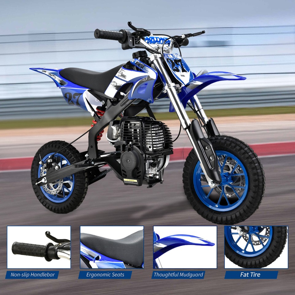 40cc Mini Dirt Bike Gas Powered 4 Stroke For Kids Pit Bikes Off Road ...