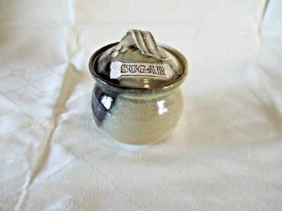 Australian Studio Pottery Glazed Lidded Sugar Pot *Signed Lyn K ...