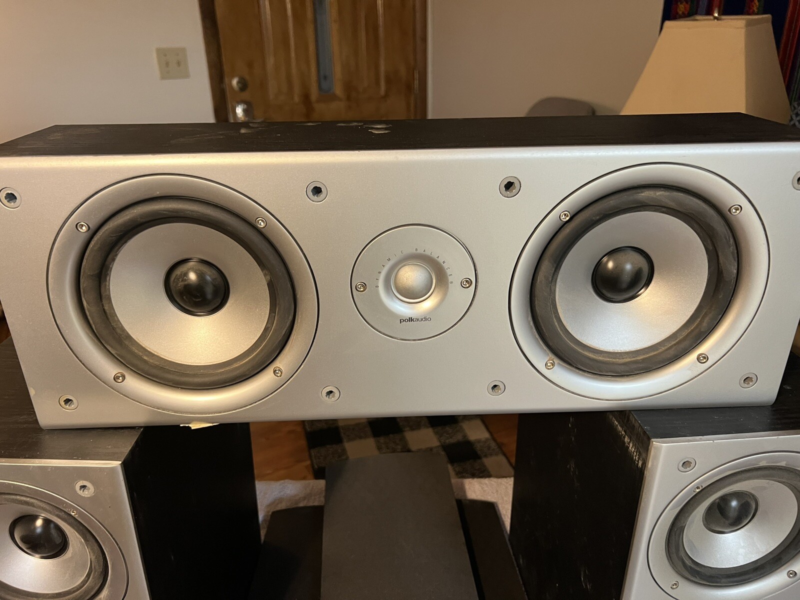 Pair of Polk Audio Monitor 40 Series Bookshelf Speaker AND CS2 Center ...