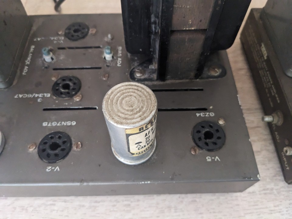 Pair (2) EICO HF-60 Mono Tube Amplifiers EL34/6CA7 Acrosound TD-330 ...
