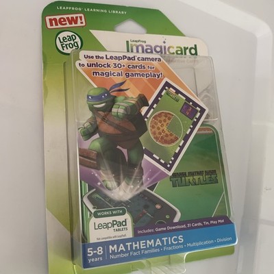 ️LeapFrog TMNT MUTANT NINJA TURTLES Imagicard Game 5-8 Y Math BT1 | eBay