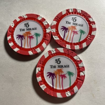 $5 Mirage Las Vegas Casino chips Lot of Three.... | eBay