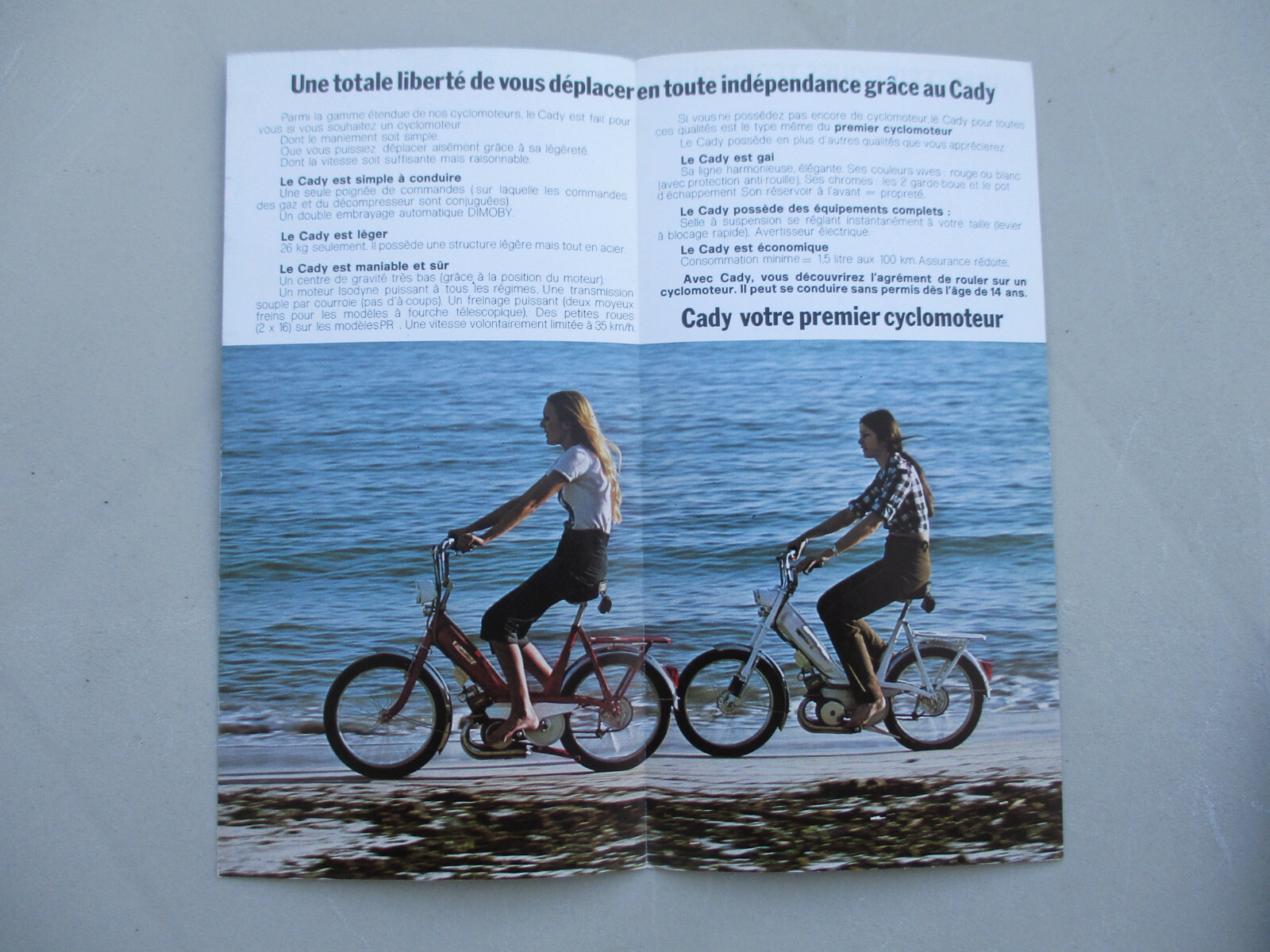 Catalogue publicitaire CADY Motoconfort cyclomoteur 10/73 | eBay