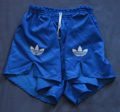 ADIDAS SHORTS D8 Glanz Sprinter Nylon Shiny Silky Retro Vintage Sports ...