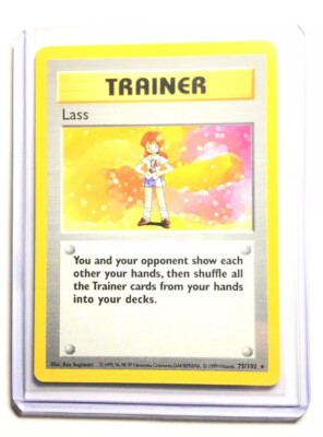 LASS - 75/102 - SHADOWLESS Base Set - Pokemon Card - EXC / NM | eBay