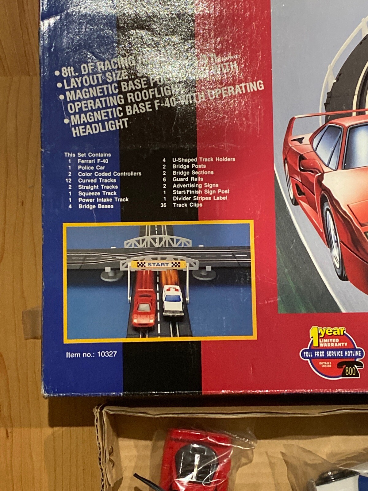 NEW RARE Artin SLOT CAR Police Vs F40 Road Racing Model-10327. | eBay